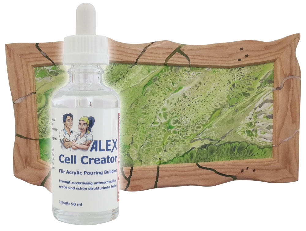 Cell-Creator erzeugt schöne Bubbles für Acrylic Pouring Bilder