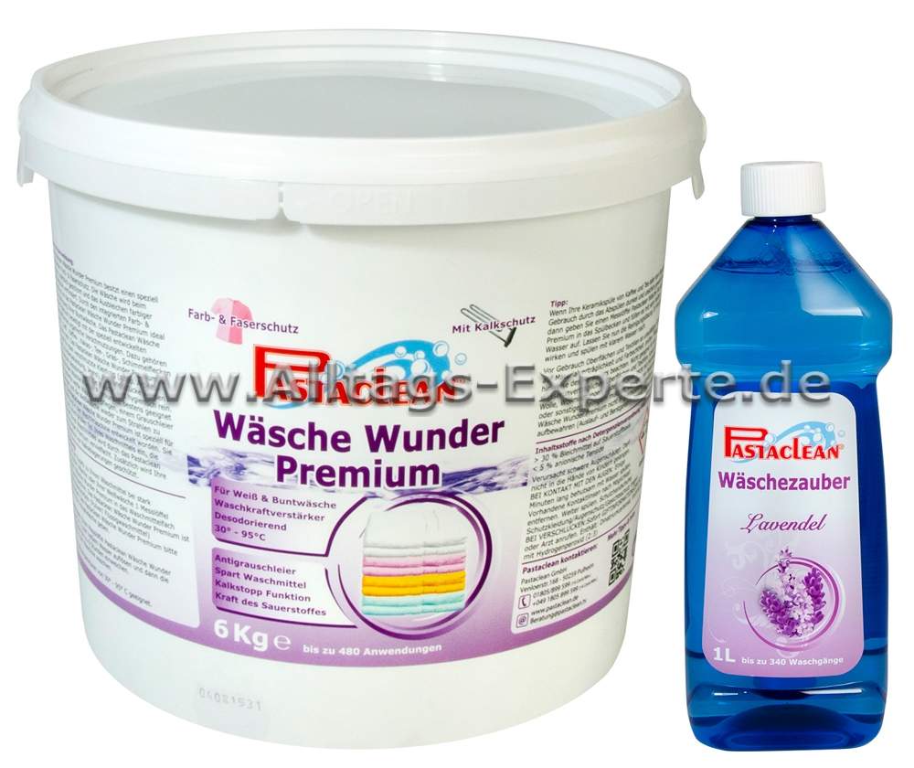 Pastaclean Wäsche Wunder Premium + Wäscheduft Lavendel