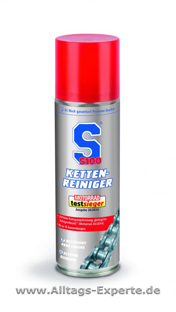 S100 Motorrad Kettenpflege-Set - Kettenreiniger + Kettenspray