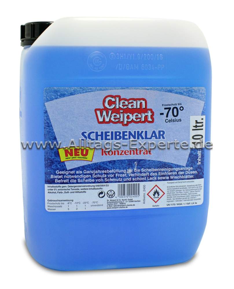 Clean Weipert Scheibenklar Winter Konzentrat bis -70°C