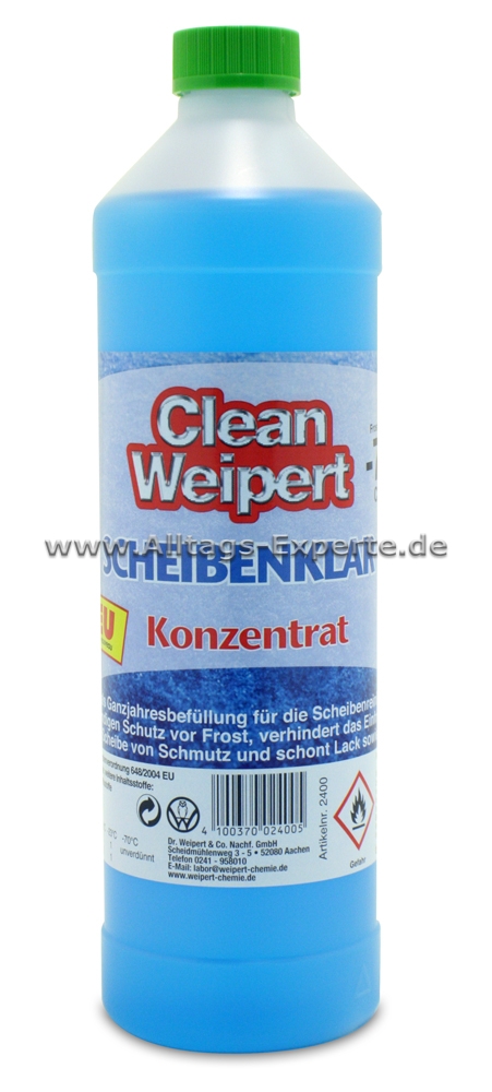 Clean Weipert Scheibenklar Winter Konzentrat bis -70°C